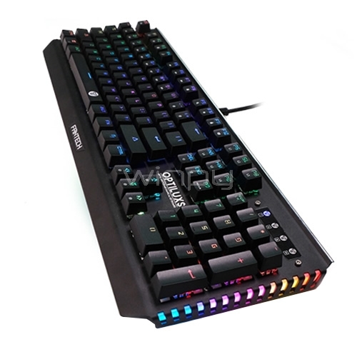 Teclado Gamer Fantech Optiluxs MK884 RGB (Switch óptico, Ingles ...