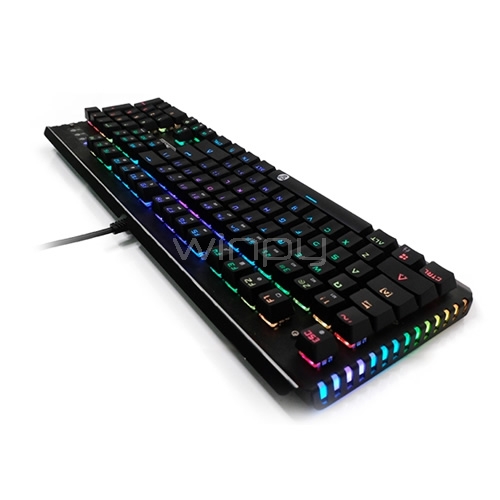 Teclado Gamer Fantech Optiluxs MK884 RGB (Switch óptico, Ingles ...
