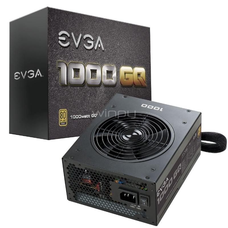 Fuente de Poder EVGA 1000 GQ de 1000 Watts - 210-GQ-1000-V1 - Winpy.cl