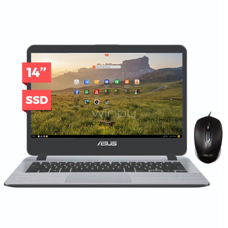 Notebook ASUS X407MA de 14“ - CTO-90NB0HR1-M02430 - Winpy.cl