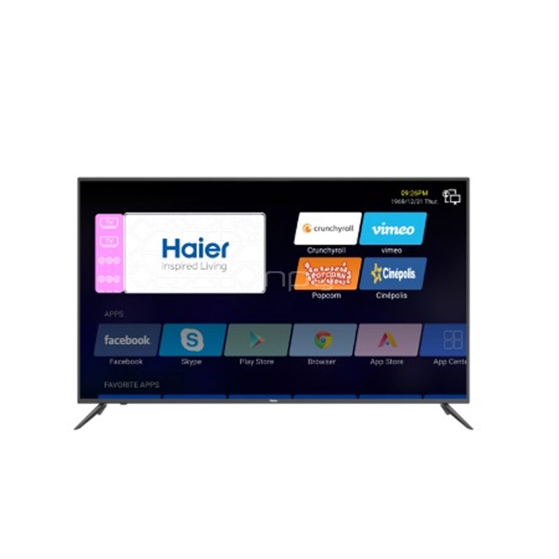 Televisor HAIER Smart TV de 50“ 4K (LED, 3840 x 2160res, Android, WiFi ...
