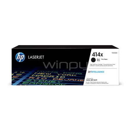 Cartucho de tóner HP LaserJet 414X negro de alto rendimiento - W2020X ...