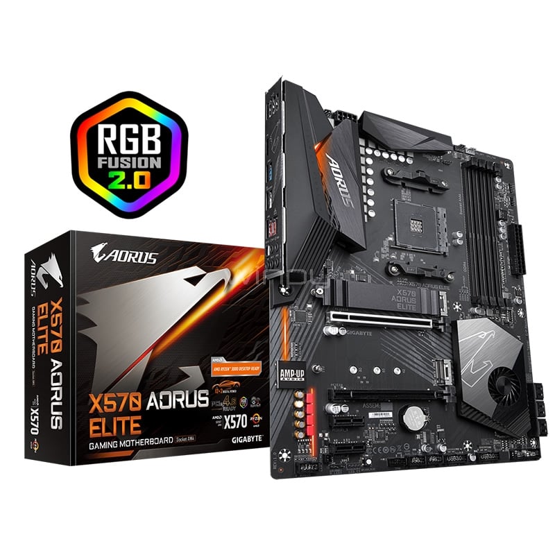 Placa Madre GigaByte X570 AORUS ELITE - X570 AORUS ELITE - Winpy.cl