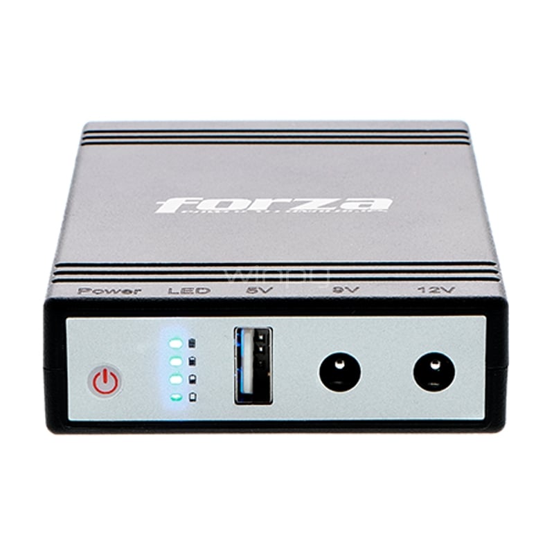 Mini UPS portátil Forza DC-140 de 24W - DC-140USB - Winpy.cl