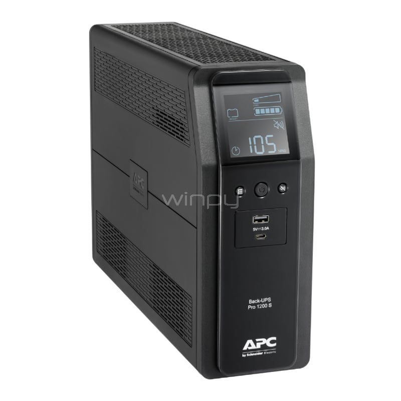 UPS APC Back Pro 1200 S Interactiva (1.2kVA/ 720W, 230V, AVR, 8 Salidas ...