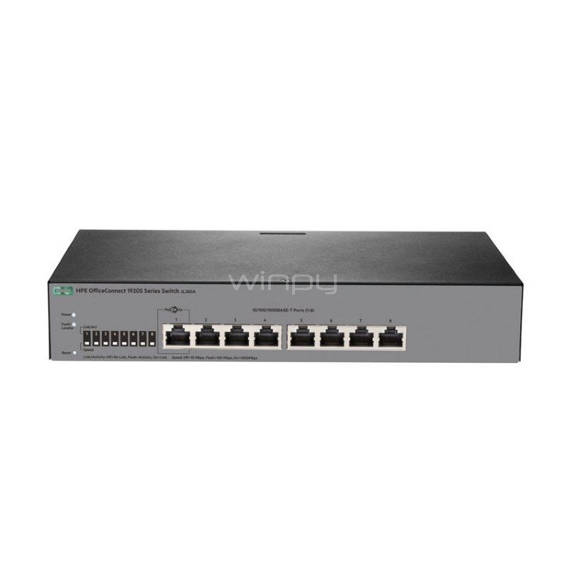 Switch HP Officeconnect 1920s JL380A - 8GB - 8 Puertos - RJ45 10/100 ...