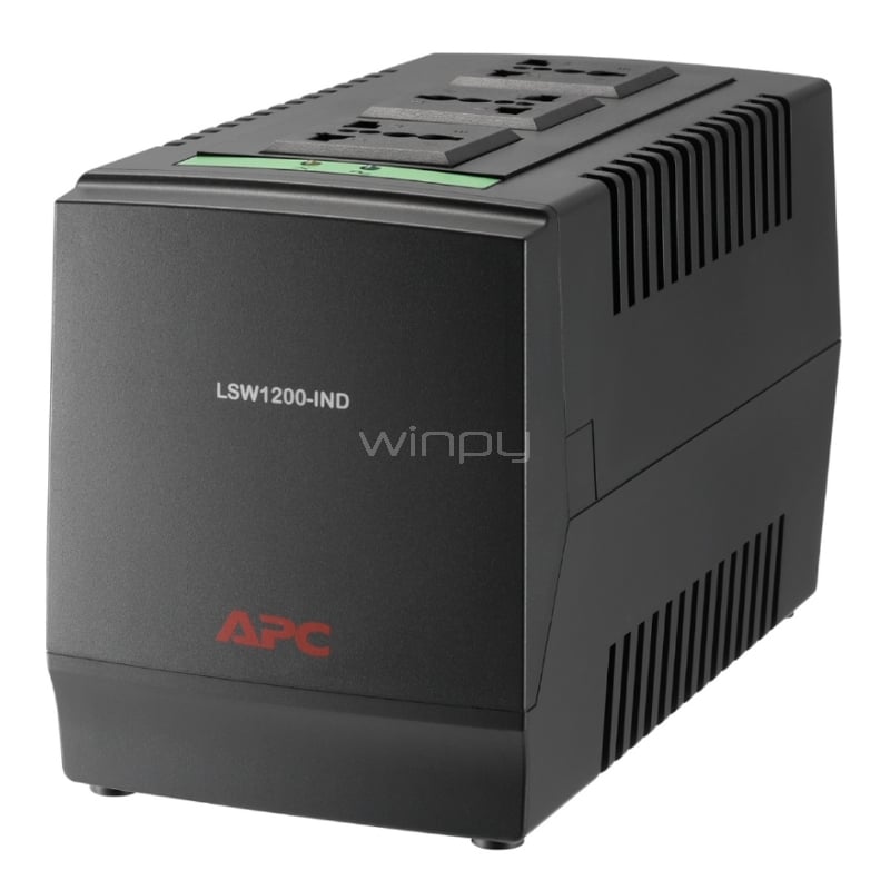 Regulador de Voltaje Automático APC Line-R de 1200VA (230V, 3 Salidas ...