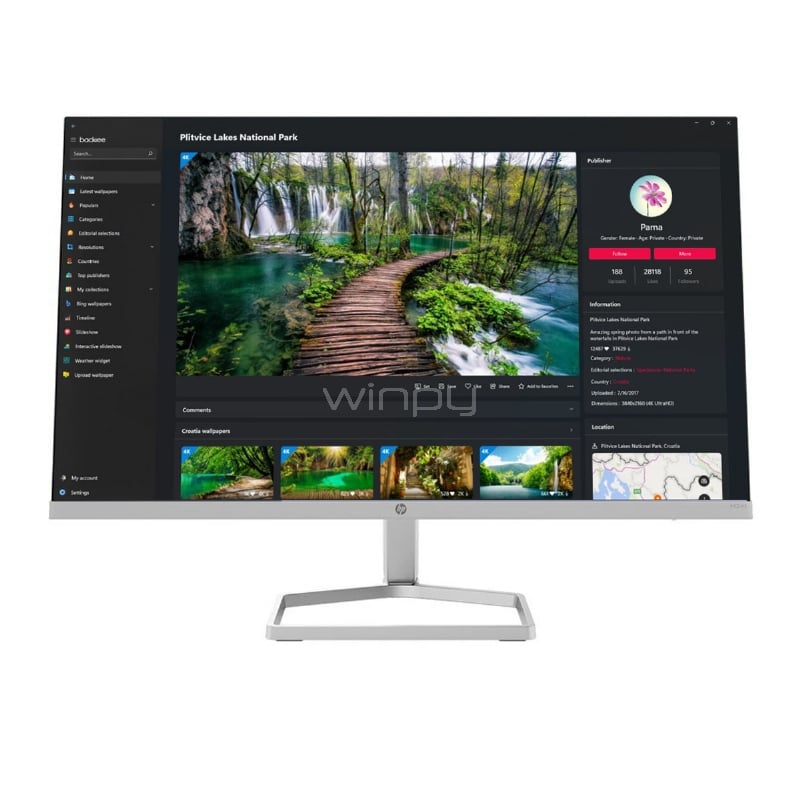 Monitor Ultrafino HP M24F de 23.8“ (IPS, Full HD, 75Hz, HDMI+VGA ...