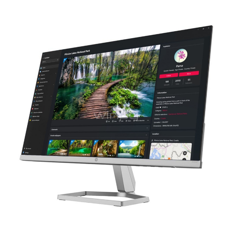 Monitor Ultrafino HP M24F de 23.8“ (IPS, Full HD, 75Hz, HDMI+VGA ...