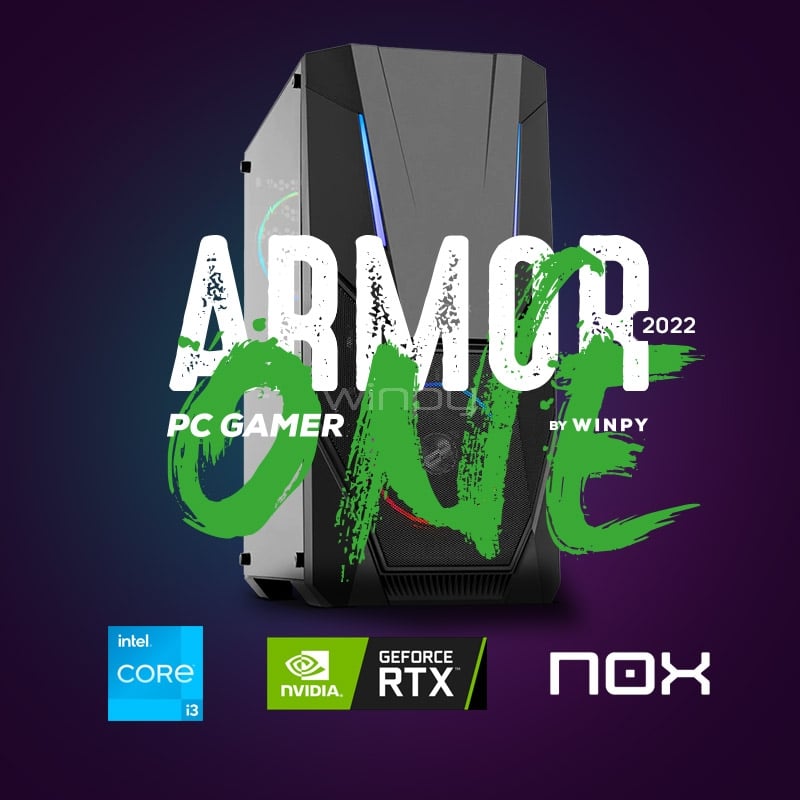 Computador Gamer Armor One RTX (i3-12100, RTX 3050, 8GB DDR4, 480GB ...