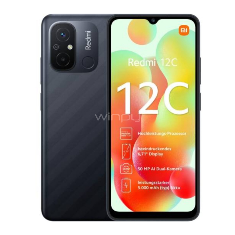 Celular Xiaomi Redmi 12c EU de 6.71“ - 45780 - Winpy.cl