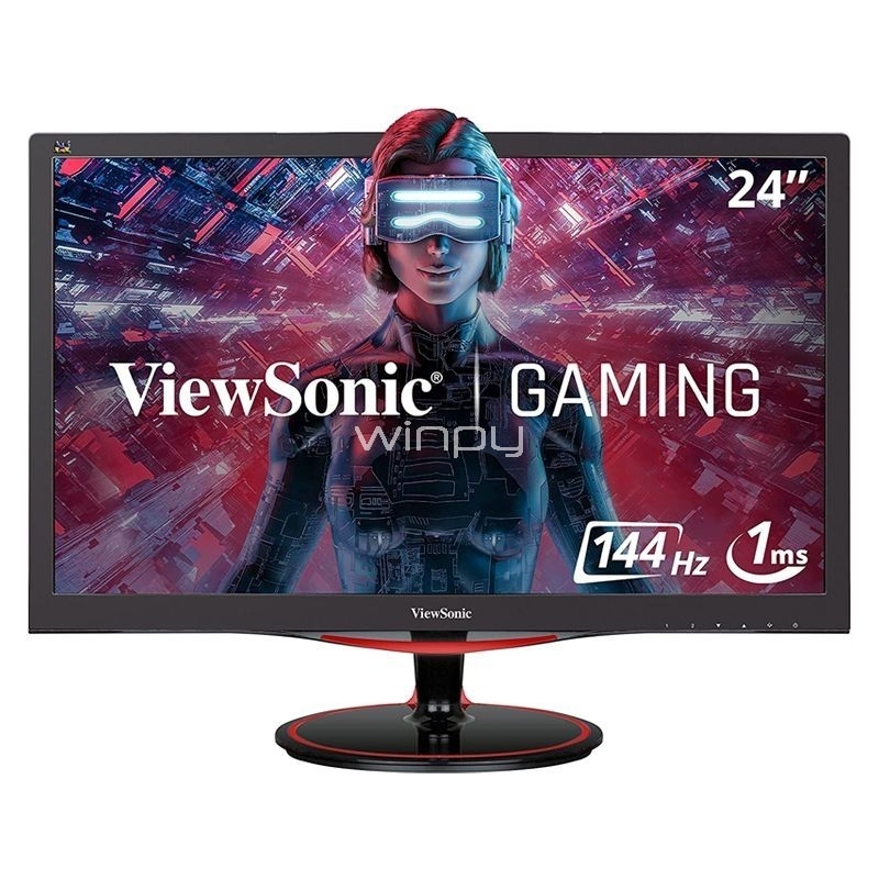 Monitor Gamer ViewSonic VX2458 de 24“ (TN, Full HD, 144Hz, 1ms, D-Port ...