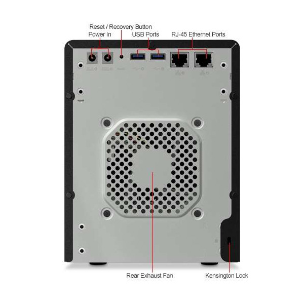 Western Digital WD Sentinel DX4000 NAS 4TB - WDBLGT0040KBK-NESN - Winpy.cl