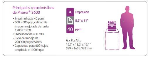 Impresora láser Phaser 3600DN - 3600V_DNC - Winpy.cl