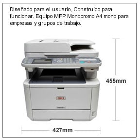 Impresora Multifuncional Oki MB491+LP - 61601002 - Winpy.cl