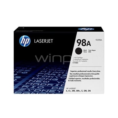 Cartucho de tóner HP original 92298A para LaserJet 4 - 92298A - Winpy.cl