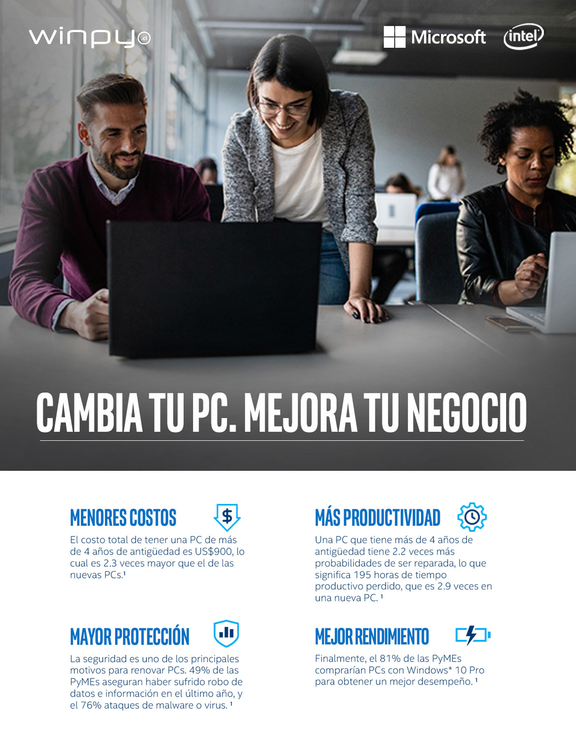 Cambia tu PC. Mejora tu Negocio. Microsoft - Winpy